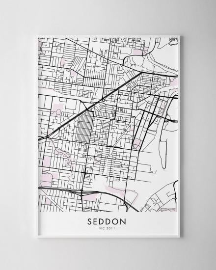 Melbourne – Seddon Map Print - Chelsea Chelsea