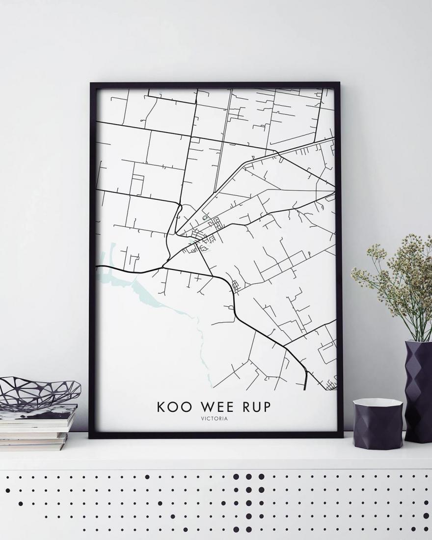 Koo Wee Rup VIC Map Print - Chelsea Chelsea