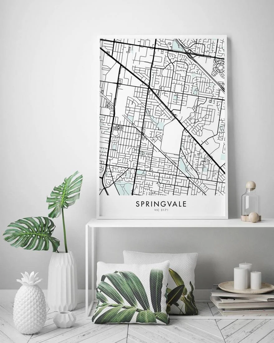 Melbourne – Springvale Map Print - Chelsea Chelsea