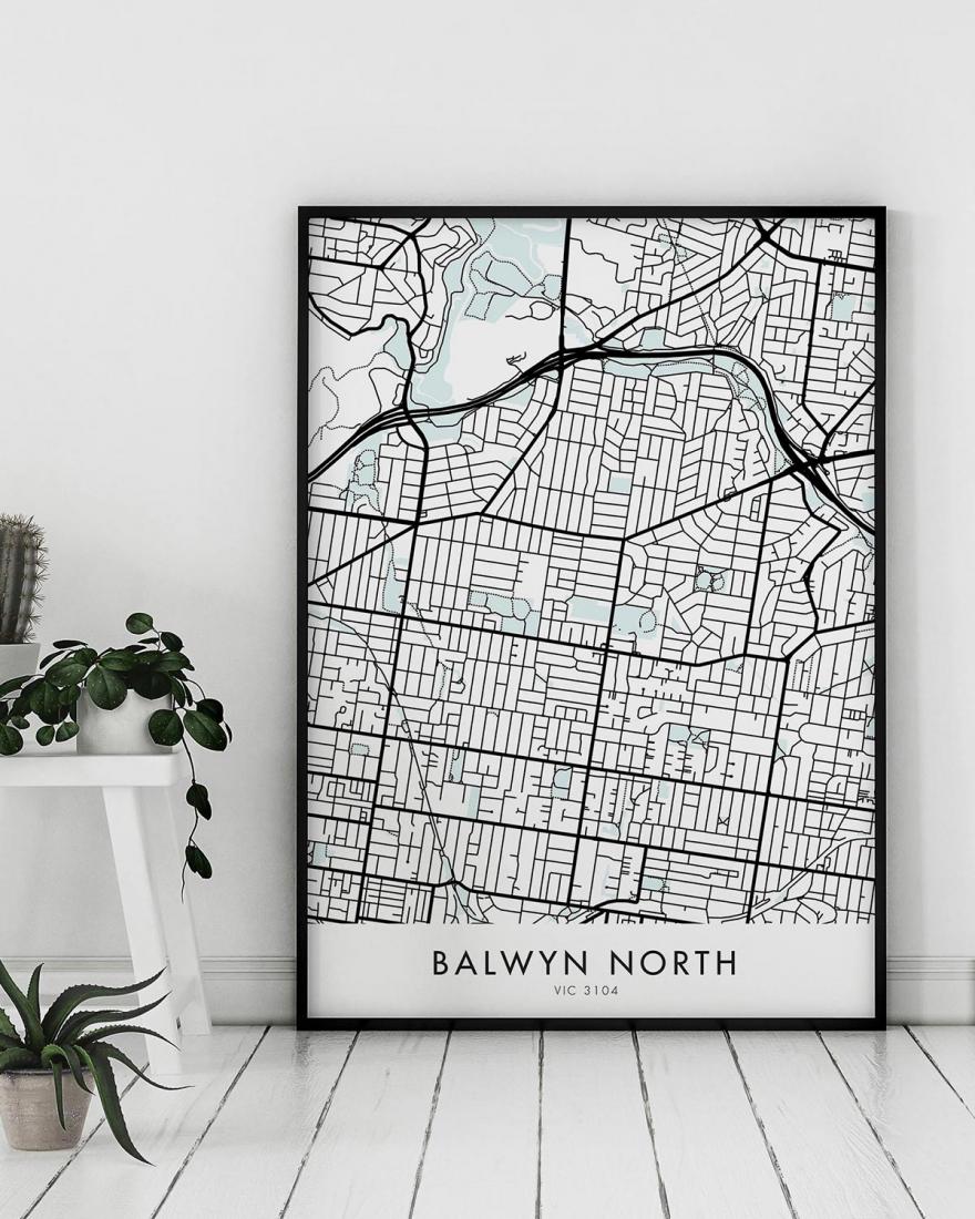 Melbourne – Balwyn North Map Print - Chelsea Chelsea