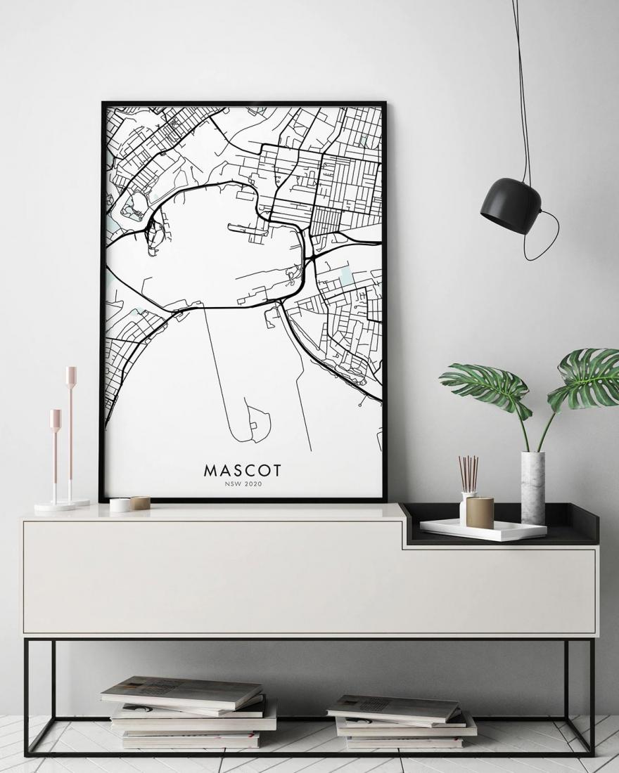 Sydney – Mascot Map Print - Chelsea Chelsea