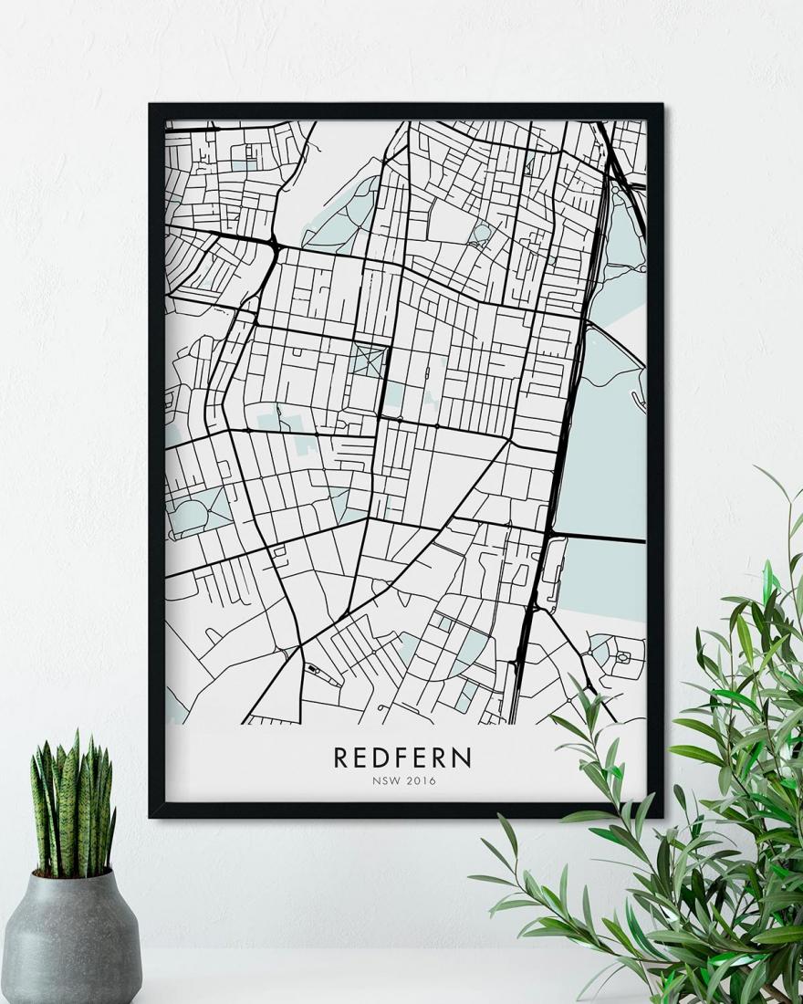 Sydney – Redfern Map Print - Chelsea Chelsea