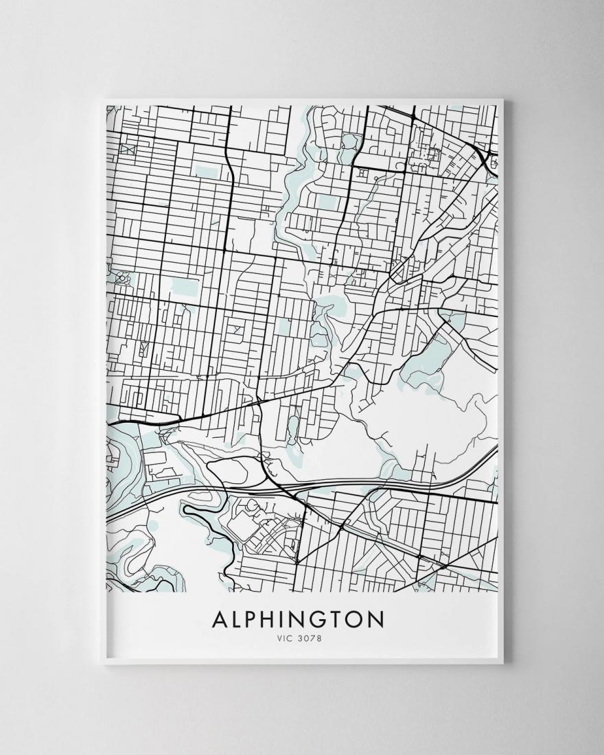 Melbourne – Alphington Map Print - Chelsea Chelsea