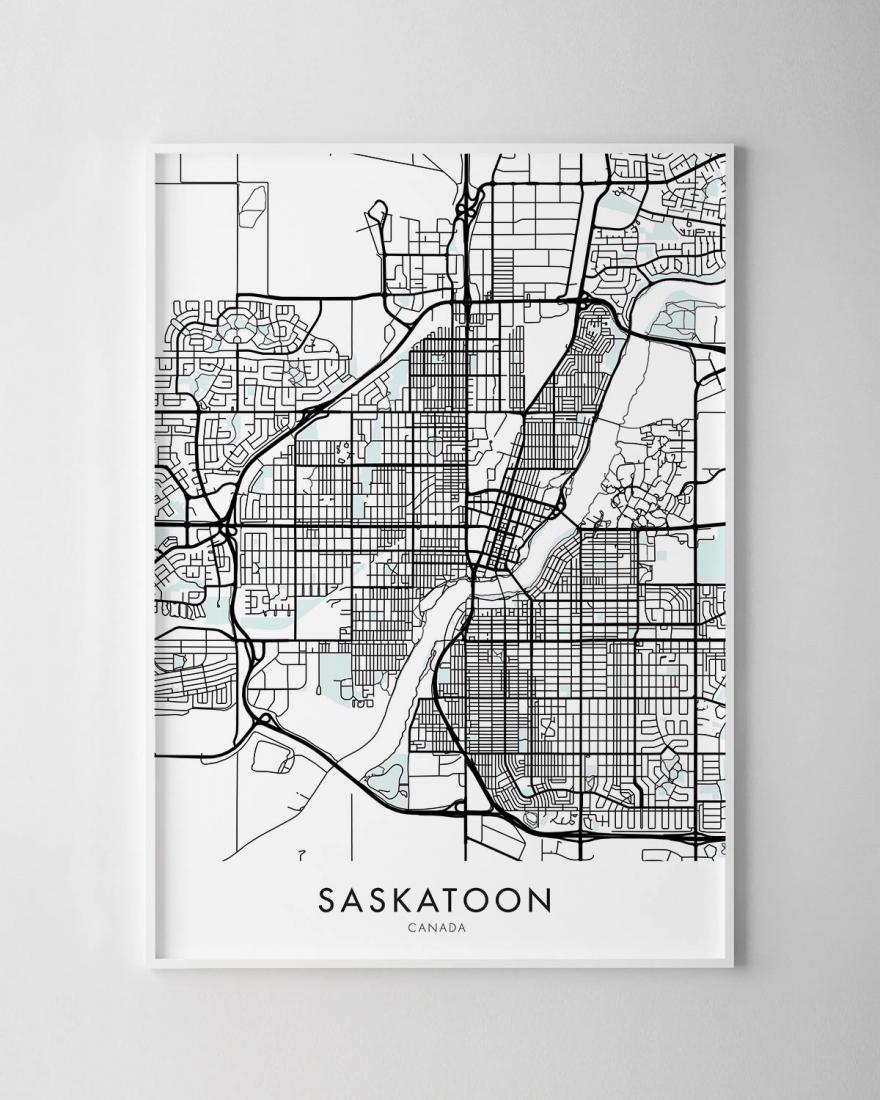 Saskatoon Map Print - Chelsea Chelsea