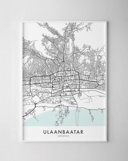 Ulaanbaatar Map Print - Chelsea Chelsea
