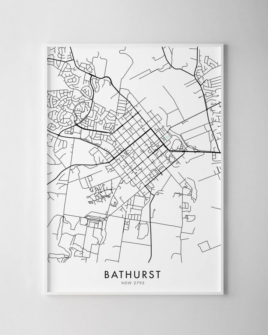 Bathurst Map Print - Chelsea Chelsea