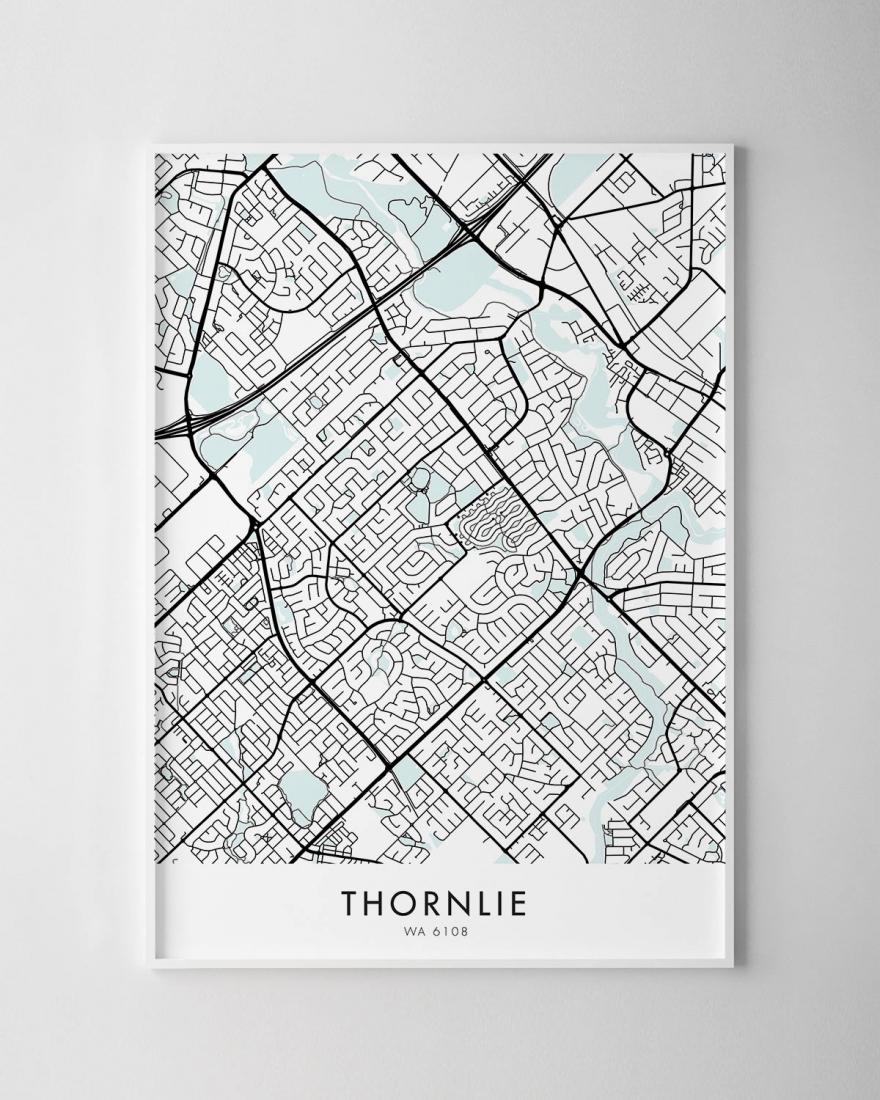Perth – Thornlie Map Print - Chelsea Chelsea