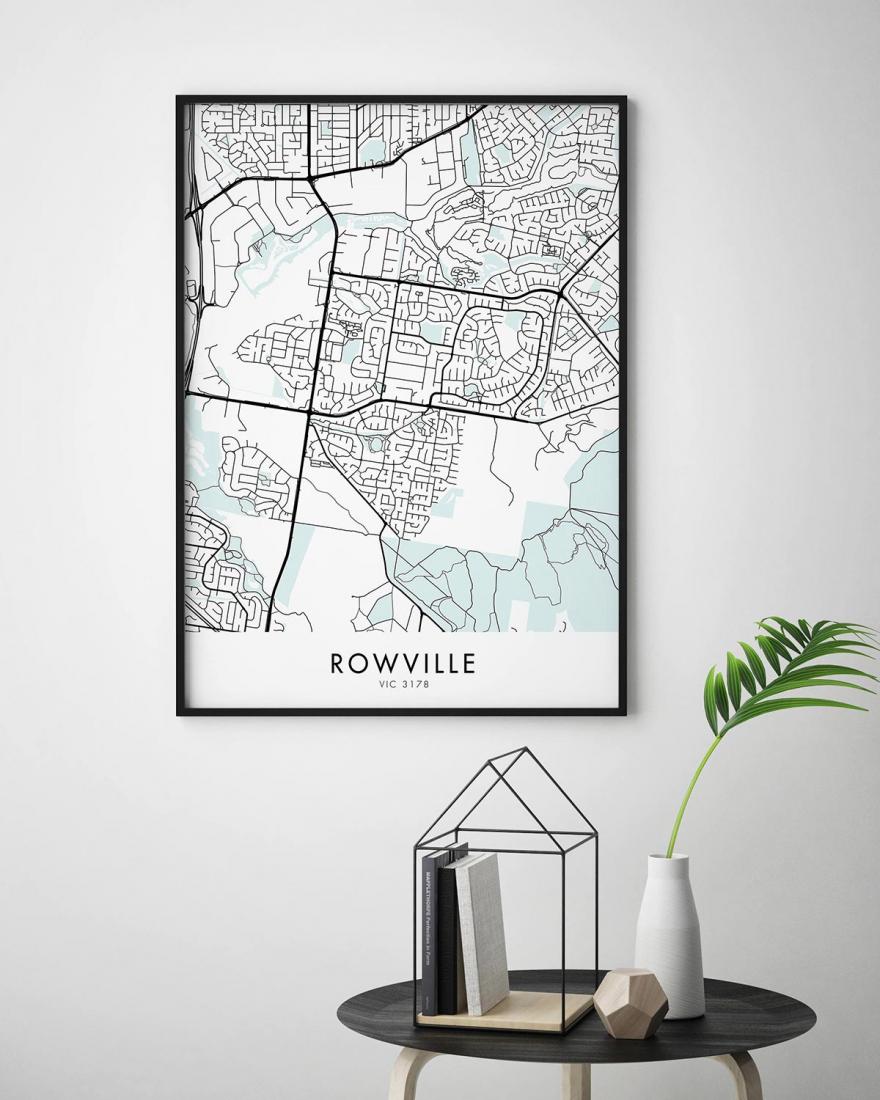 Melbourne – Rowville Map Print - Chelsea Chelsea