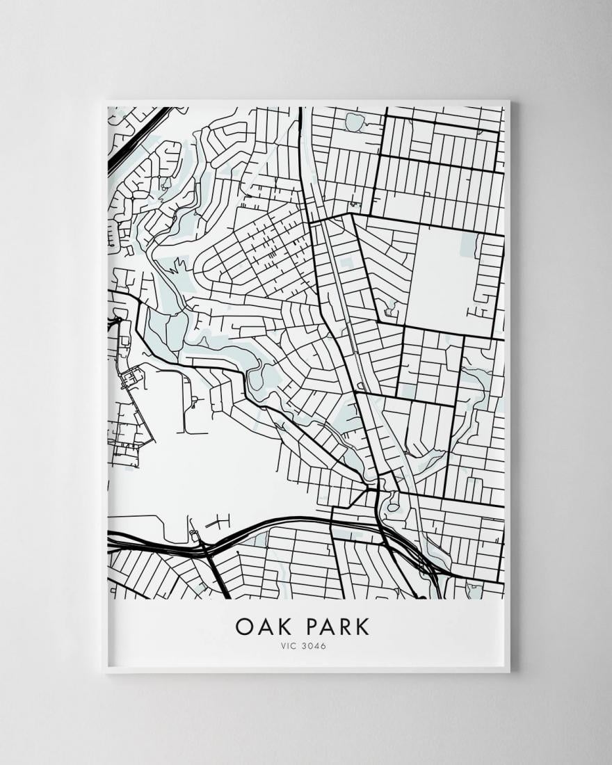 Melbourne – Oak Park Map Print | Chelsea Chelsea