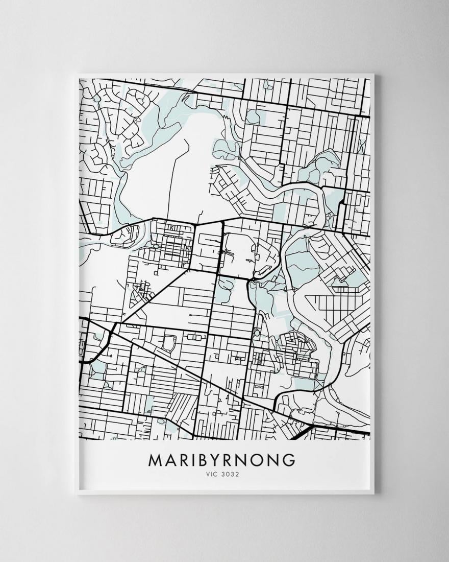 Melbourne – Maribyrnong Map Print - Chelsea Chelsea