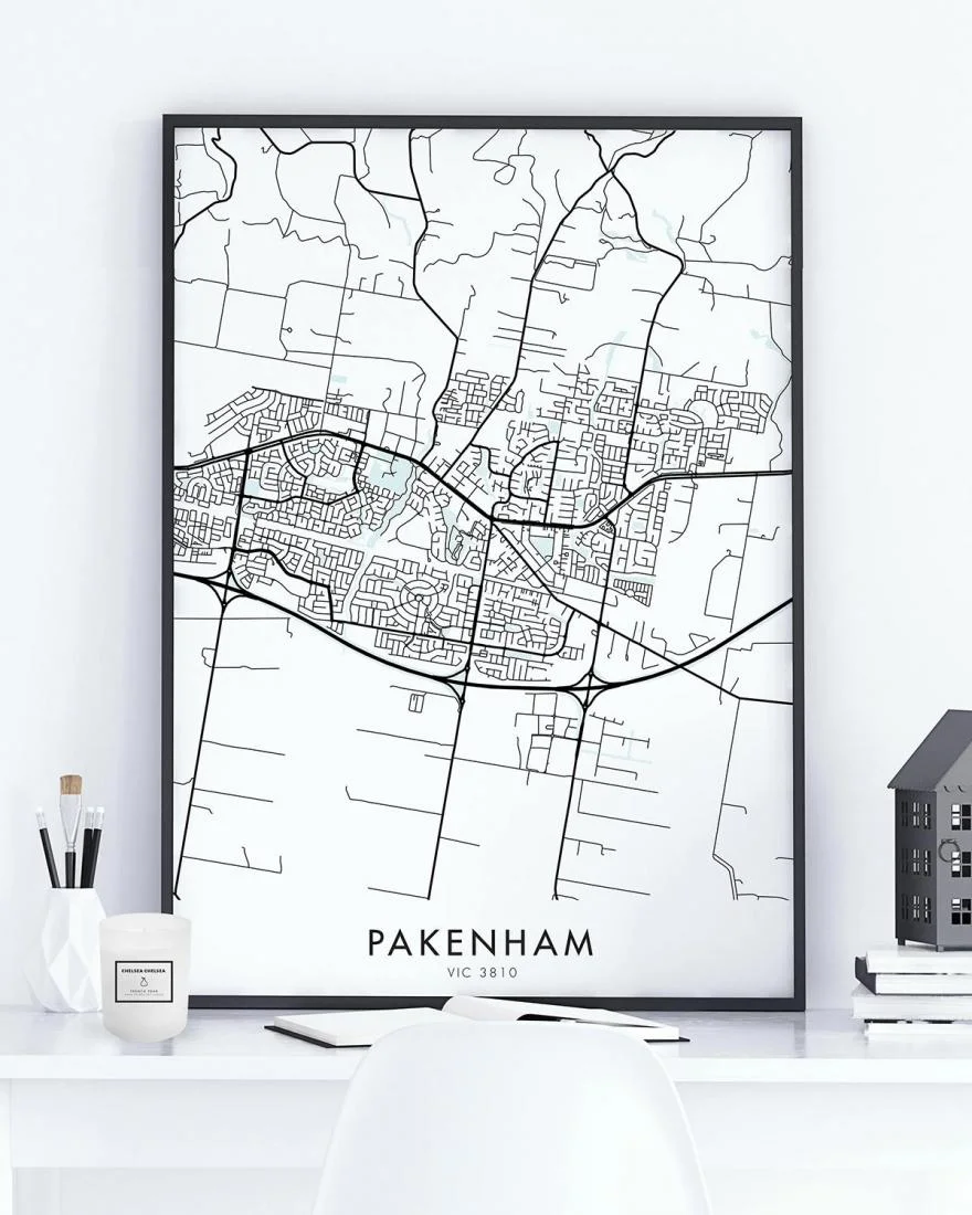Melbourne – Pakenham Map Print - Chelsea Chelsea