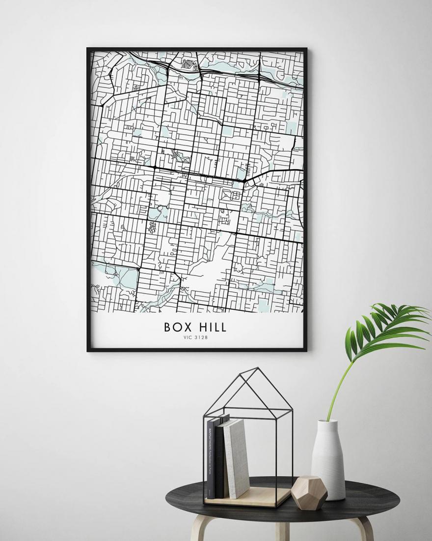 Melbourne – Box Hill Map Print - Chelsea Chelsea
