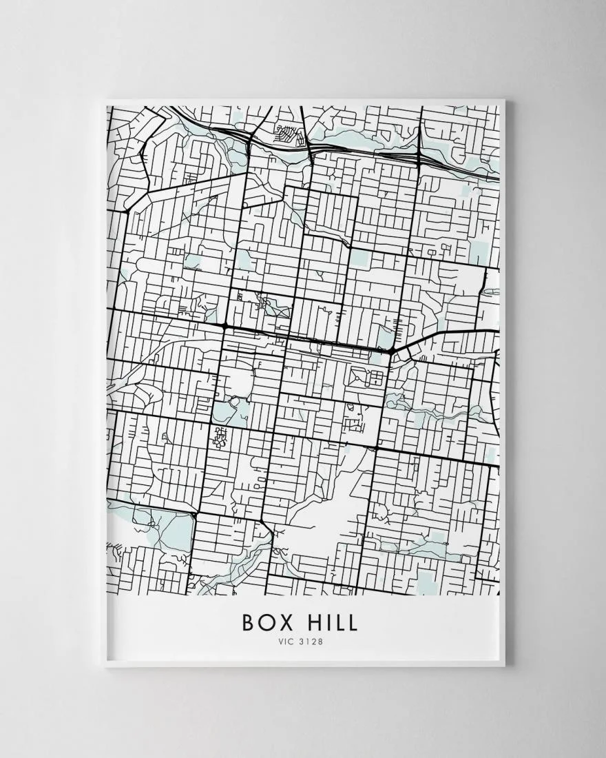Melbourne – Box Hill Map Print - Chelsea Chelsea