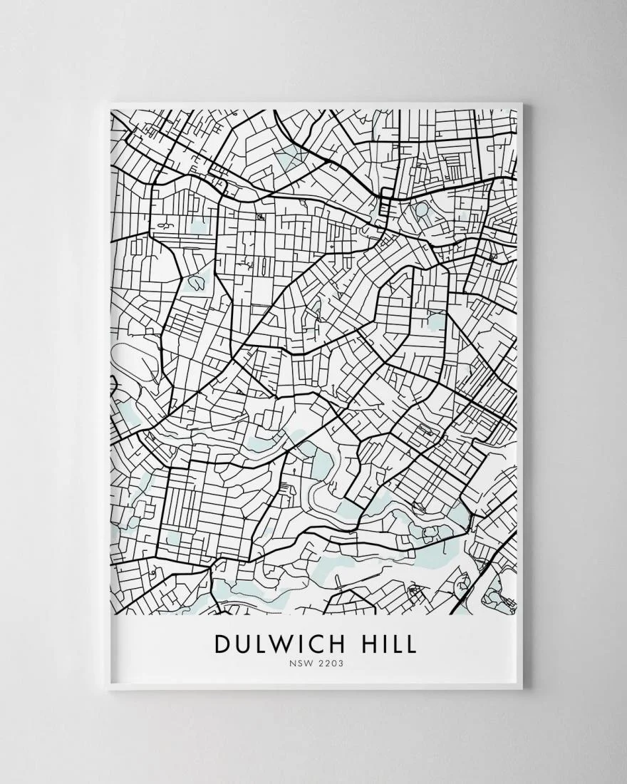 Sydney – Dulwich Hill Map Print - Chelsea Chelsea