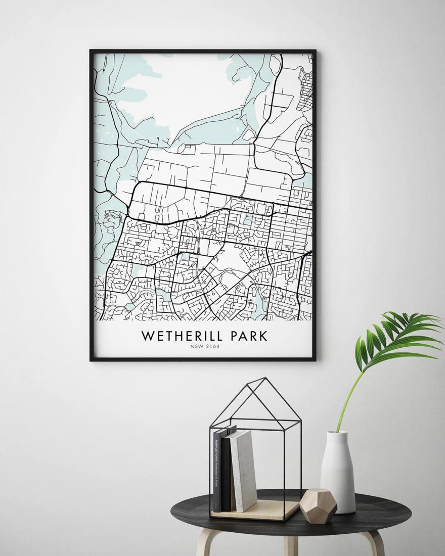 Sydney – Wetherill Park Map Print - Chelsea Chelsea